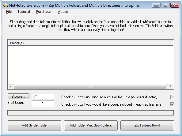 Zip Multiple Folders And Multiple Directories Into Zipfiles